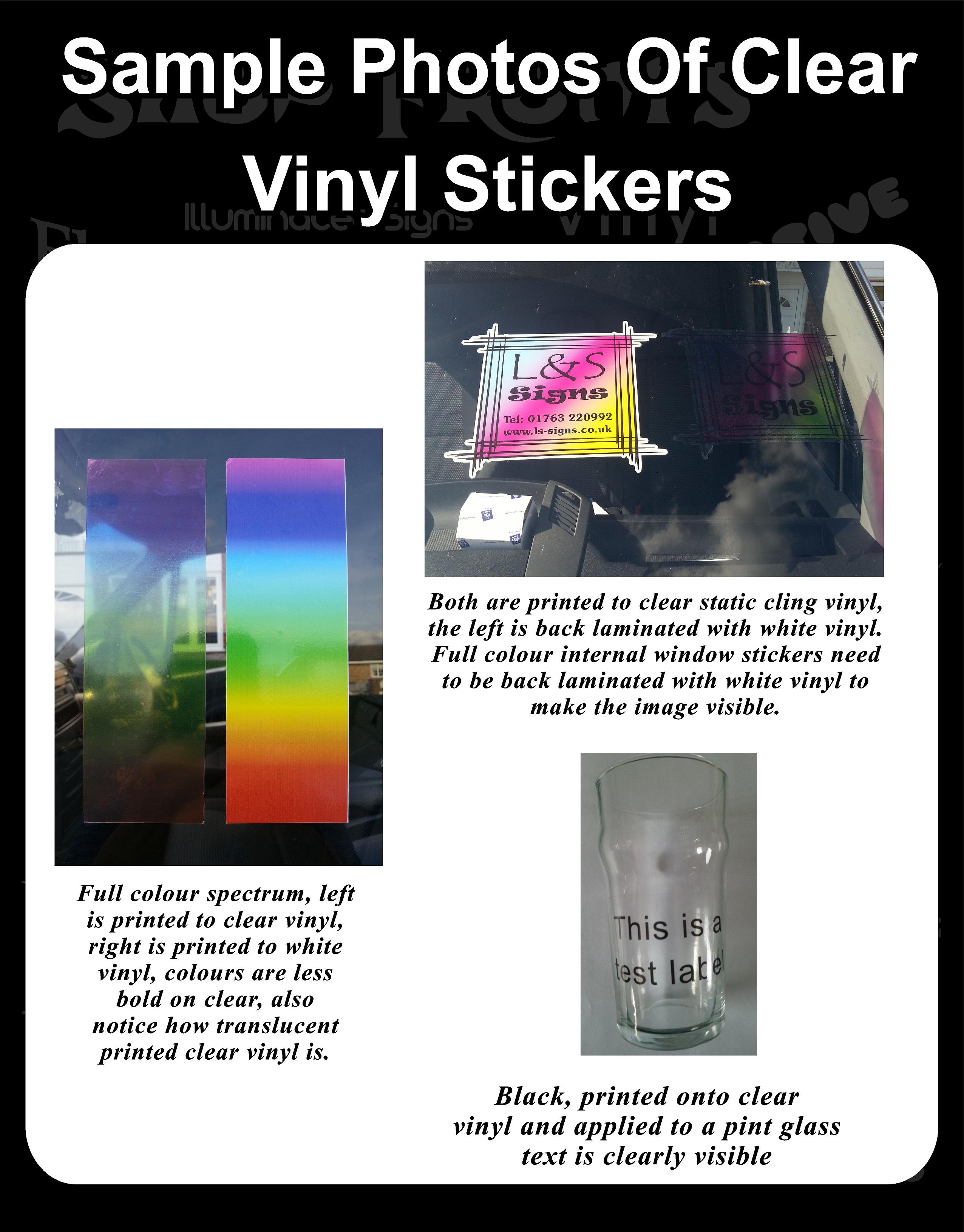 Custom printed vinyl stickers and labels to your design, FULLY ...