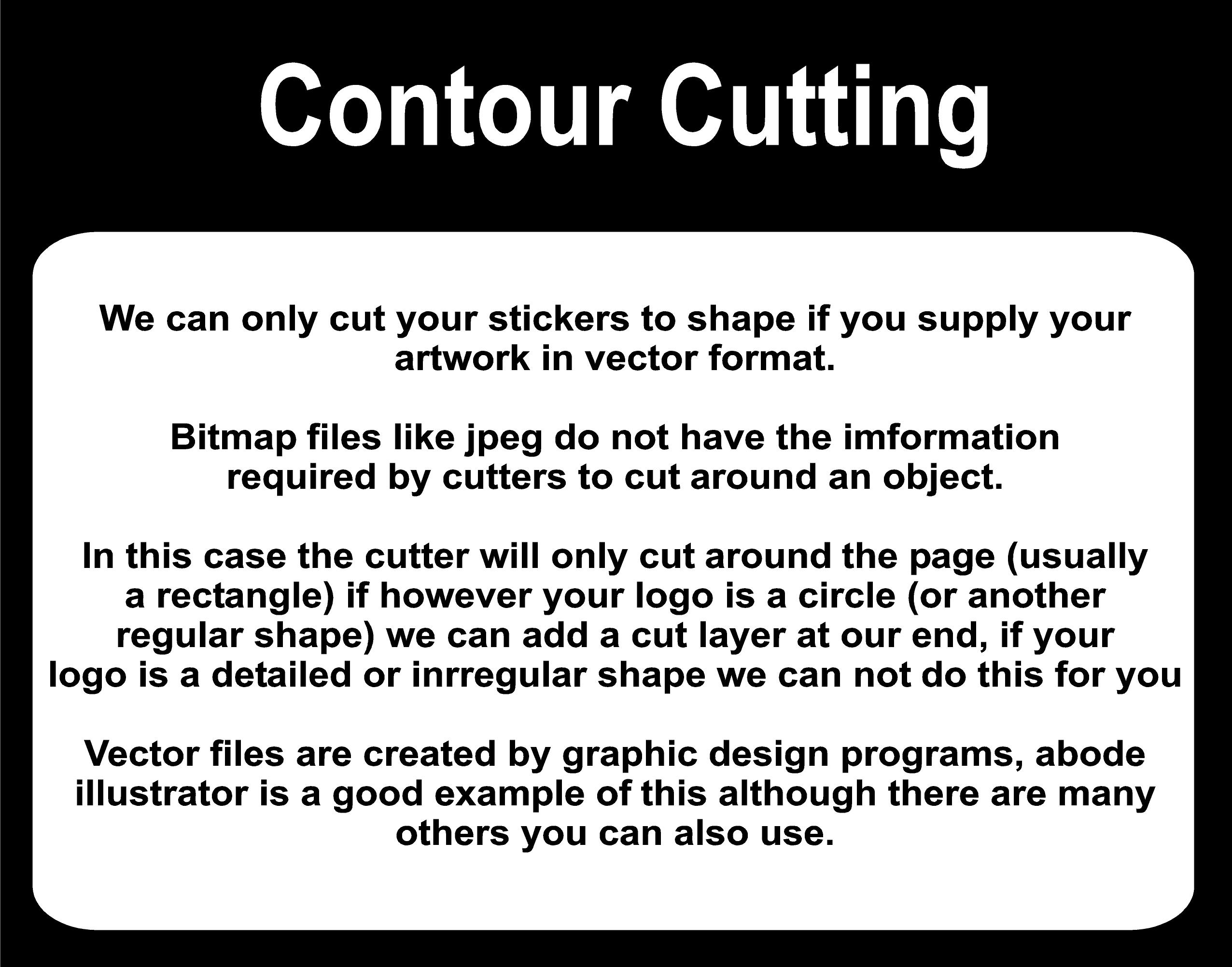 Custom printed vinyl stickers and labels to your design, FULLY ...