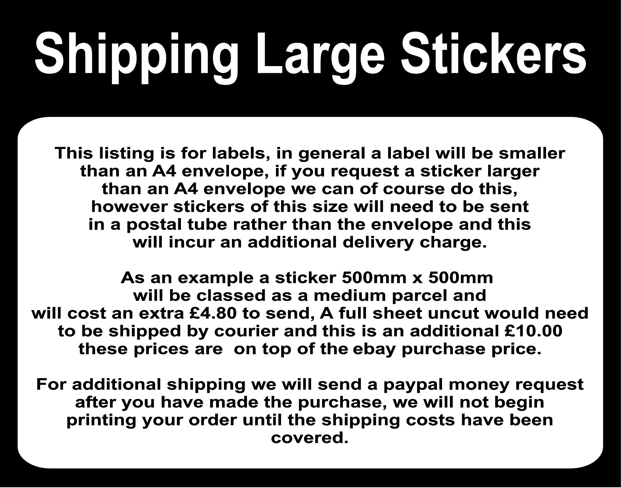 Custom printed vinyl stickers and labels to your design, FULLY ...